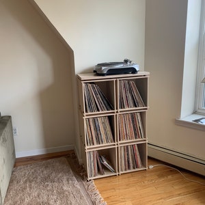 Modular Record Storage System // Set of 1 With Top // JR. | Etsy