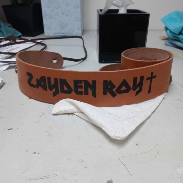 Custom Leather Guitar Strap, Graduation Gifts, Gift for Him, One of a ...