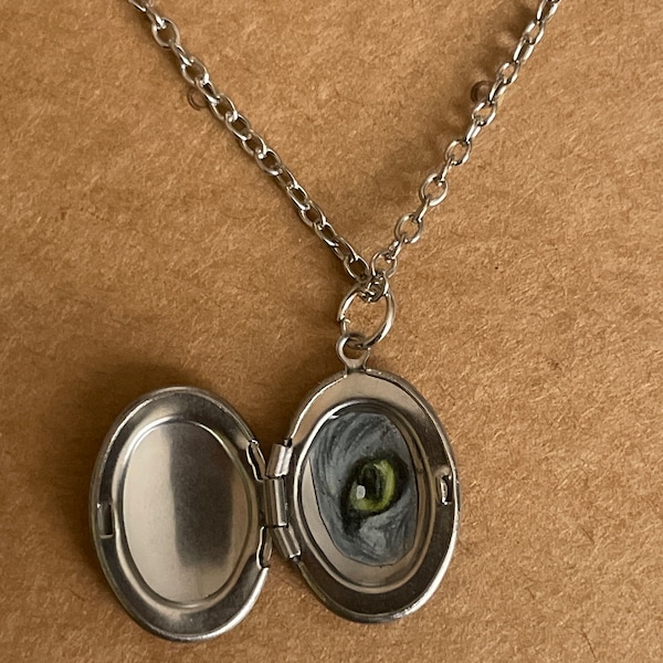 Custom Handpainted Lover's Eye Locket - Etsy Canada