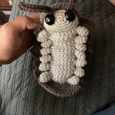 Pill Bug Plush Big Eyes Version Roly Poly Stuffed Crochet Animal ...