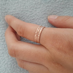 Narrow Flat Gold Wedding Band. 2mm Ring in Solid 14k Yellow - Etsy