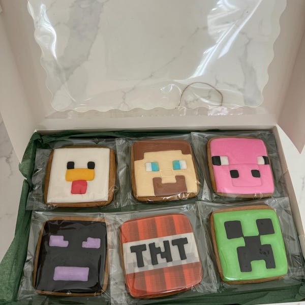 Minecraft Cookies, Minecraft Birthday, Minecraft Birthday Party ...