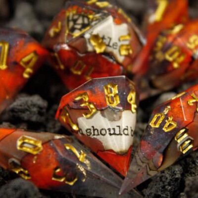 The Forbidden Fey Dice Set / Sharp Edge Dice / Dice for Dungeons and ...