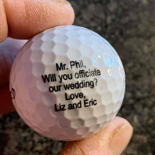 Personalized Golf Ball With Your Text or Image - Golf Ball Gift - Great ...