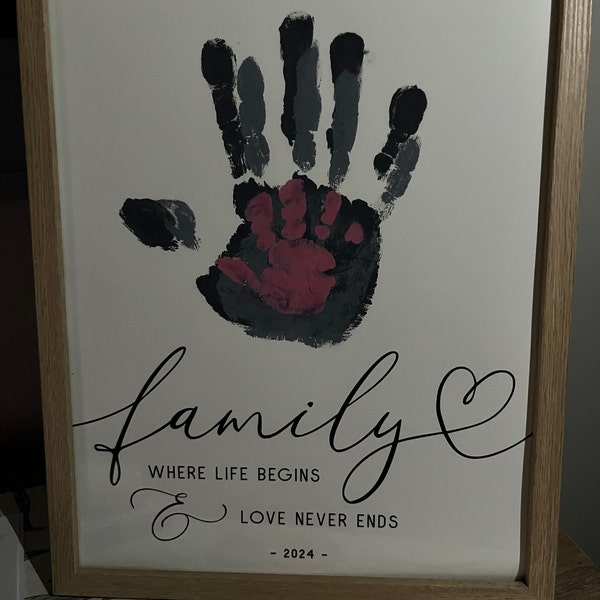 2024 Family Handprint, Handprint Art, Footprint Art, Handprint Art Gift ...