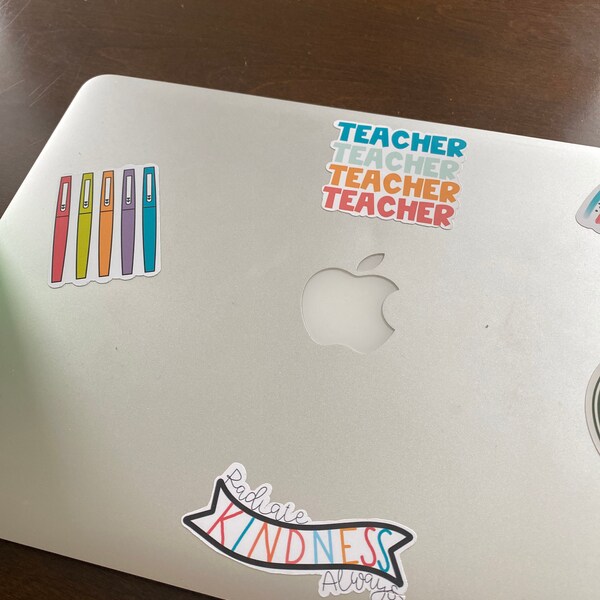 Sticker Rainbow Sticker for Teacher Laptop Sticker Kindle Reader ...