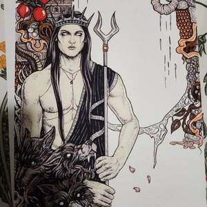 Odin Hand Signed Print Norse Mythology - Etsy