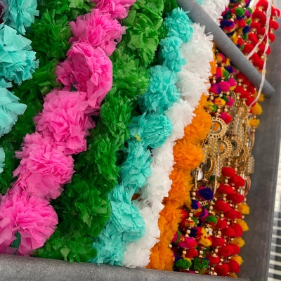 8X8 Feet Artificial Marigold Flower Net Backdrop Decoration - Etsy