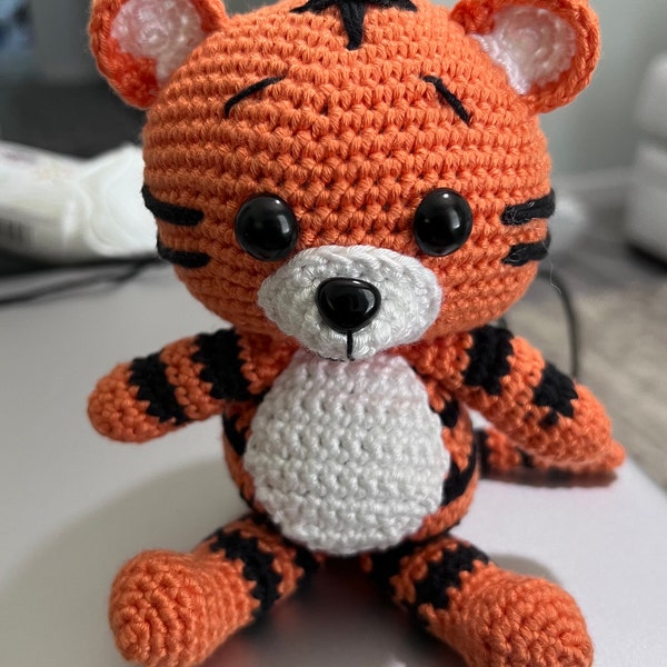 Small Tiger Crochet Pattern , Amigurumi Mini Animal Crochet PDF Ebook ...