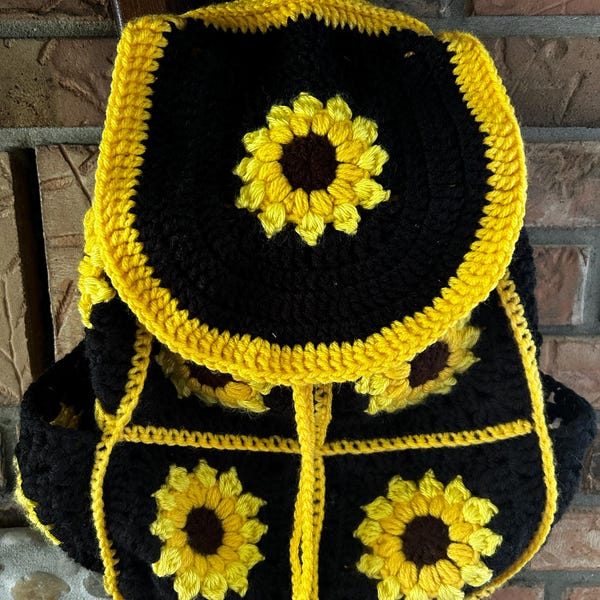 MINI Sunflower Backpack PDF Pattern! With Adjustable AND Removeable ...