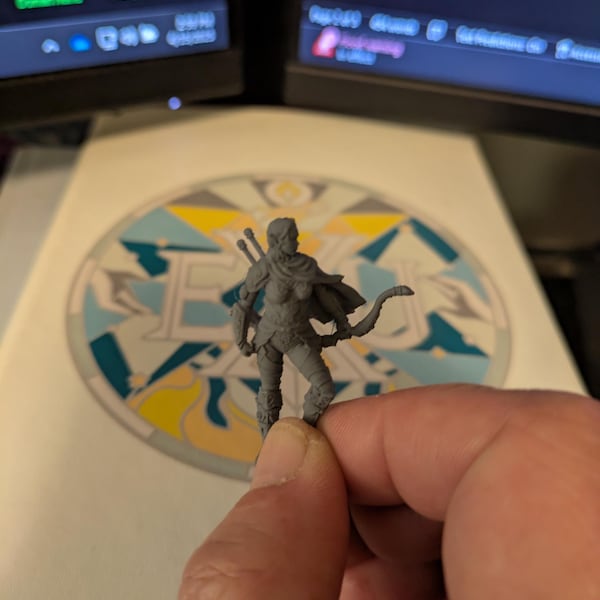 Leonin Monk Miniature- Leonin Fighter, Feline Brawler Mini for 5e ...