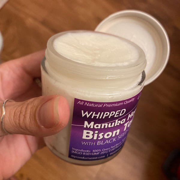 BLACK SEED Oil Manuka Honey & Bison Whipped Tallow Cream With 850+MGO ...