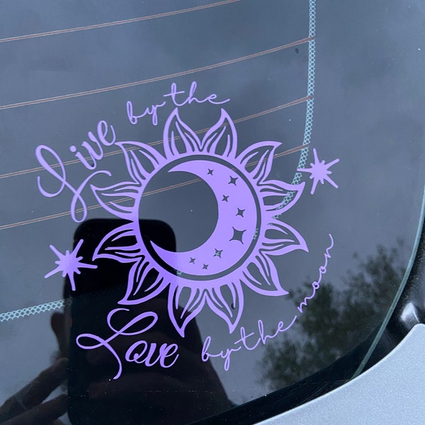Sun and Moon Vinyl Decal: Laptop, Car, Kayak Sticker - Etsy