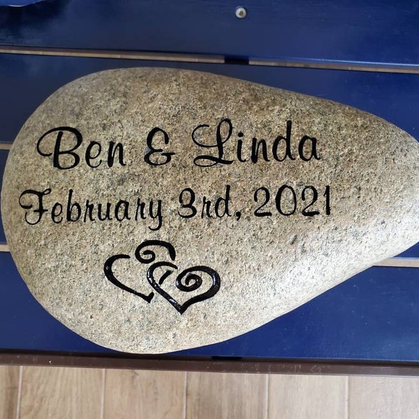 Personalized Garden Stone, Custom Engraved Stones, Engraved Gifts ...
