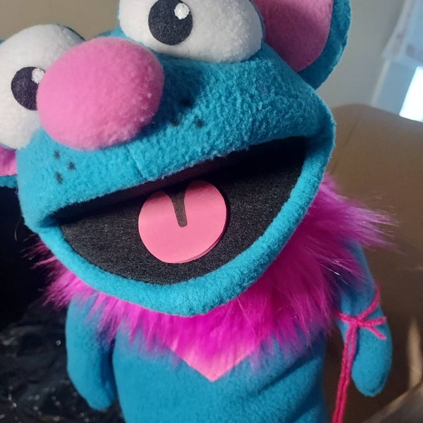 Funny Bunny Puppet Easter Blue Rabbit Professional Hand Puppet - Etsy