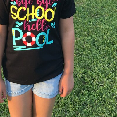 School SVG, Bye Bye School Hello Pool SVG, Graduation Svg, SVG Cut File ...