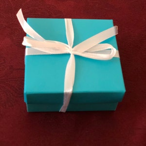 Teal Blue Gift Box for Message in a bottle Cute Packaging | Etsy