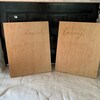Wood Wedding Vows Set of TWO Custom Wall Hangings • Modern Vows Art ...