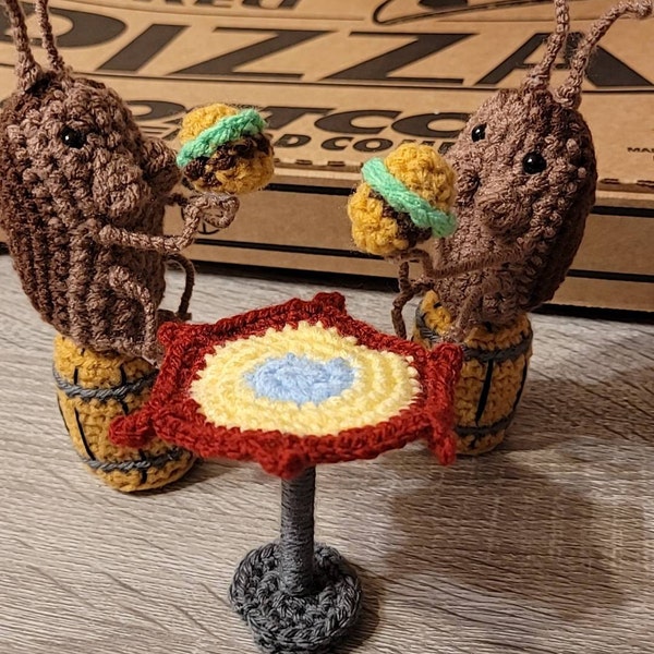 Crochet Roach Eating a Burger PDF Crochet Pattern ONLY Digital Download ...