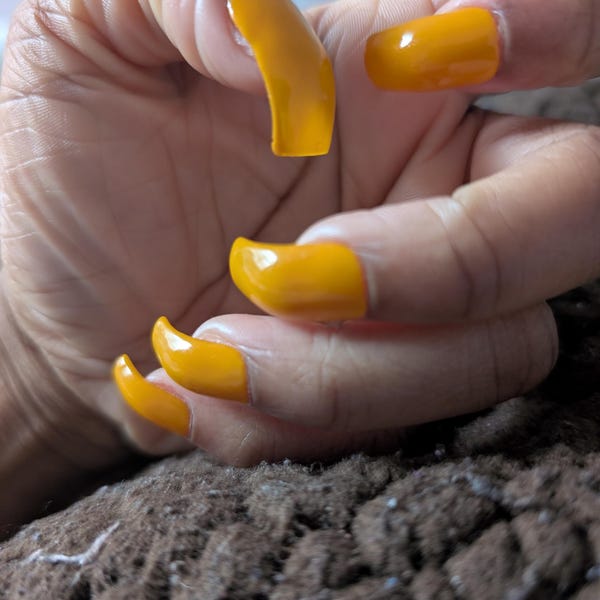 Extra Long Toenails| Toenails| Solid Color Toenails| Press on Toes ...