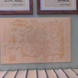 Wheel of Time Map of Tar Valon Laser Engraved Wood - Etsy