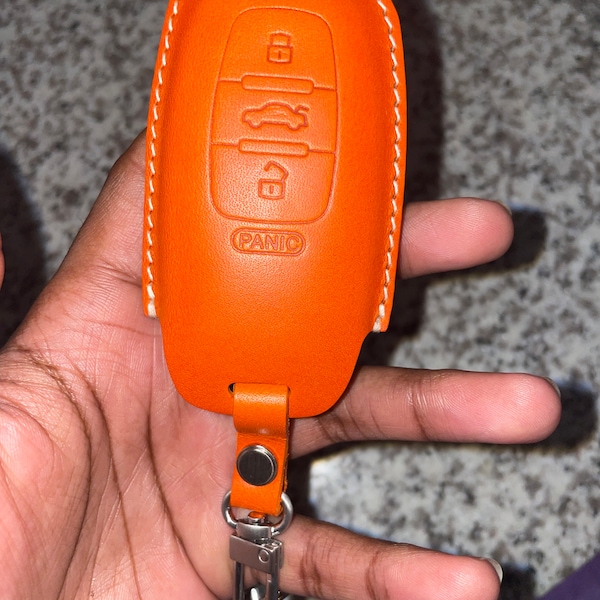 Audi Series Leather Brut Key Fob Cover for A3 A4 A5 A6 A7 S5 S7 Q5 RS 4 ...