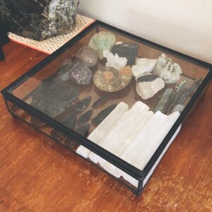 Display Box Clear Glass Case Decorative Keepsake Wedding Gift Memory ...