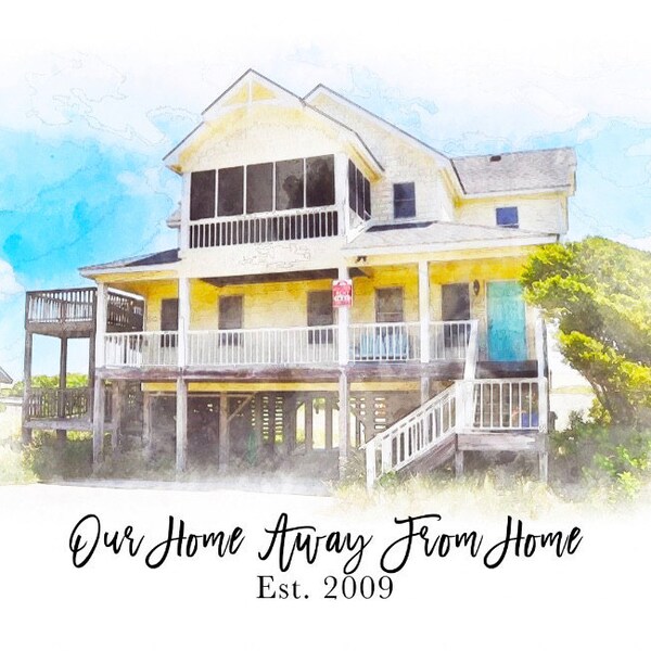 Custom House Portrait / Realtor Closing Gift / Housewarming Gift / New ...
