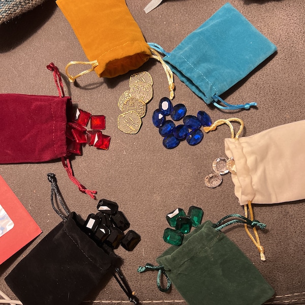 Upgrade Gem Set for Splendor Board Game - Glass Jewels and Metal Coins ...