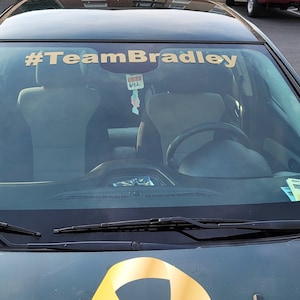 Custom Windshield Decal Personalized Letters Numbers Car - Etsy