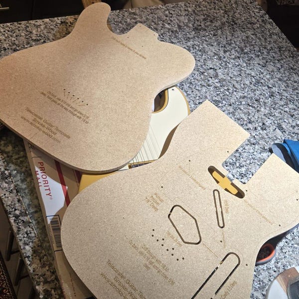 Telecaster Guitar Template - Etsy