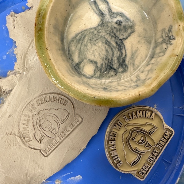 Makers Mark Stamp for Clay Personalized Pottery Stamp Clay Stamp Custom ...