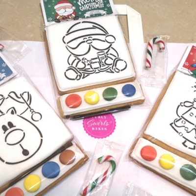 Christmas Bag Toppers for PYO Cookies PRINTABLE & EDITABLE - Etsy