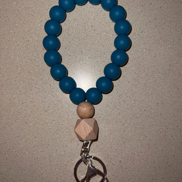 Boho Wristlet Keychain, Beaded Keychain Bracelet for Women, Cute Beaded ...