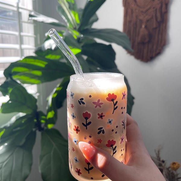 Girls Glass Cup / Girls Tumbler / Girls Gifts / Gifts for Her / Cute ...
