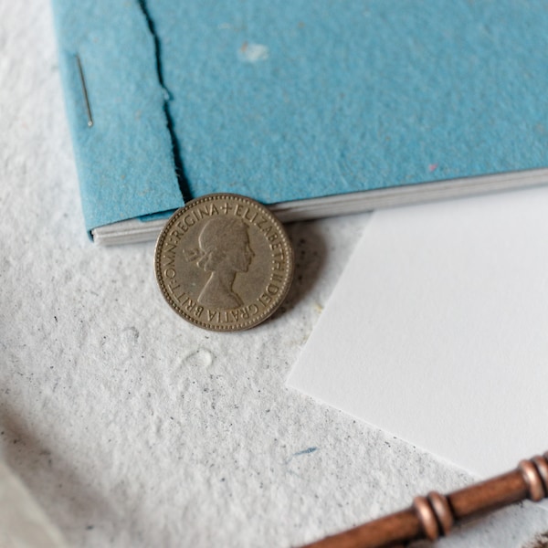 Matchbook Notebook, Mini Notebook Notepad, Recycled Paper, Handmade Paper, Homemade Paper ...