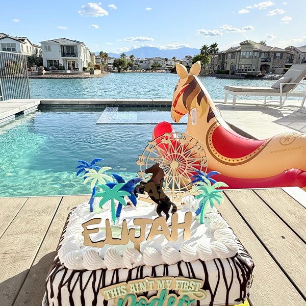 Construction Cake Topper, Birthday, Custom, Personalized Name & Age ...