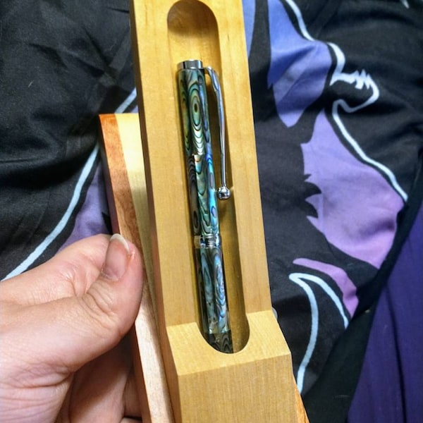 Maple Ballpoint Pen 18K Gold Finish Handmade Stable Colored Wooden Pens ...