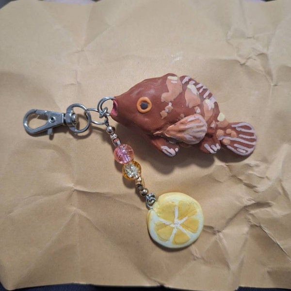 Polymer Clay Fish Keychains - Etsy