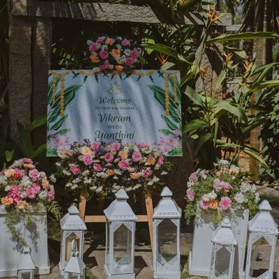 Ring Ceremony Sign & Indian Engagement Sign, Engagement Welcome Sign as ...