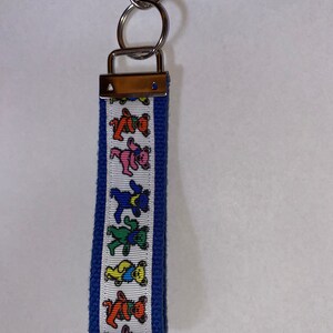 Dancing Bears Grateful Dead Keychain / Wristlet Keychain / Ribbon ...