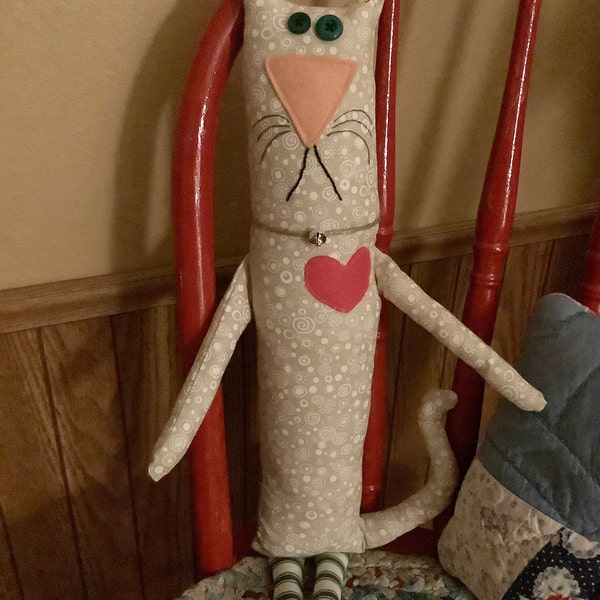 Fooey, A Primitive, Folk Art Cat * PATTERN * From Raven's Haven - Etsy