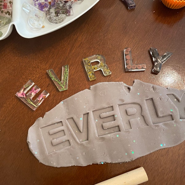 Colorful Resin Letter Set - Etsy