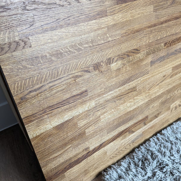 Solid Wood Kitchen Worktops | Hand Finished 40mm Stave Timber Tabletops ...