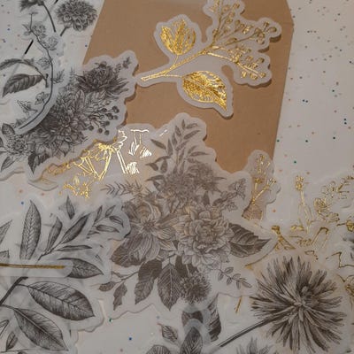 Foliage Sticker Set, Green Leaf Planner Stickers, Leafy Plant Stickers ...