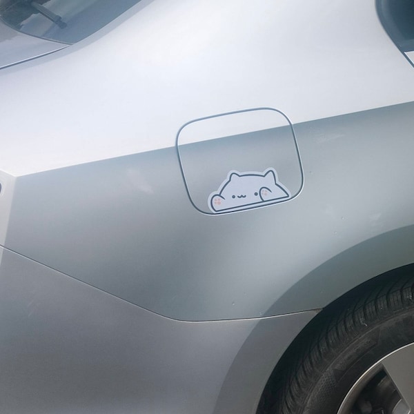 Bongo Cat Meme Sticker, Cat Sticker Waterproof, Vinyl Decal, for Laptop ...