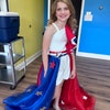 Red White Blue Wear With Cape Pageant Fun Fashion Girls Patriotic ...