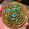 Ceramic Triskelion Finger Labyrinth Plate Size- Meditation Prayer Art ...