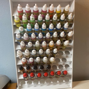 Wall Mounted Hobby Paint Storage Rack Vertical - Etsy