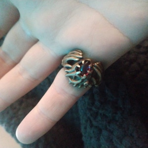 The Eldritch Spiral Tentacle Wrap Ring in Bronze & Silver - Etsy